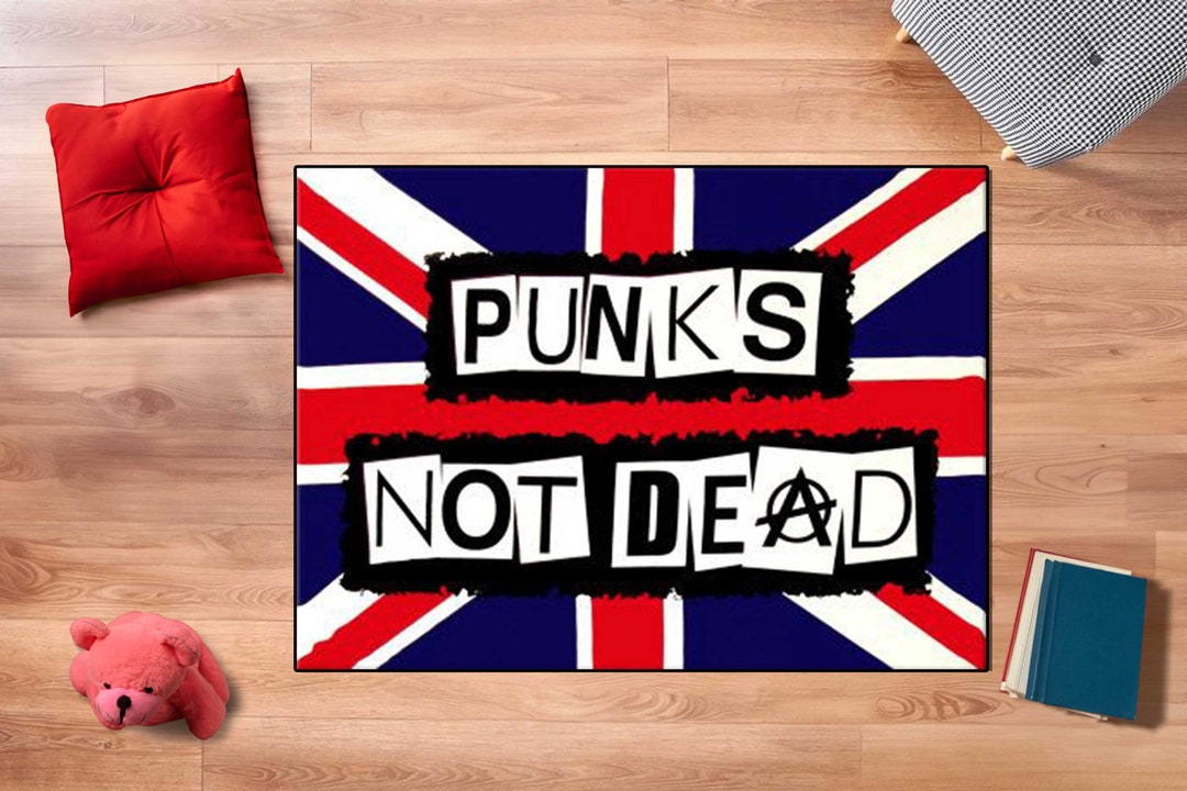 Punks Not Dead Rug, Punk Rock, Punk Rock Decor, Punk Room Decor, Punk ...