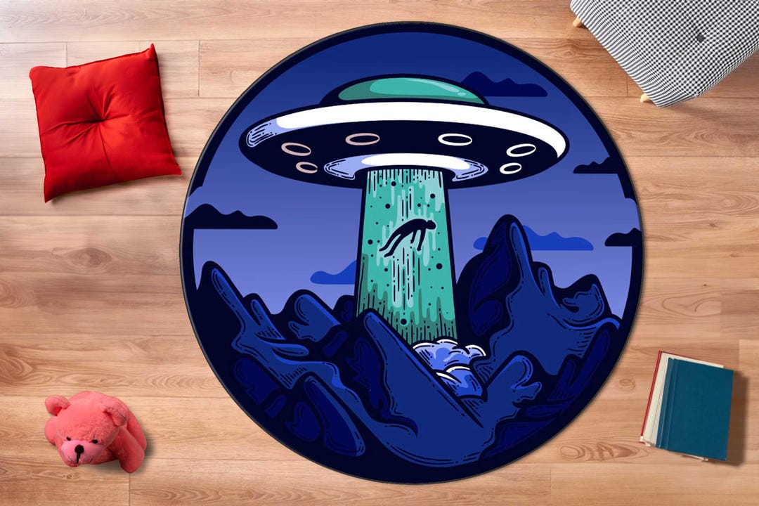 Ufo Rug, Alien Rug, Ufo Room Decor, Alien Room Decor, Area 51, Alien ...