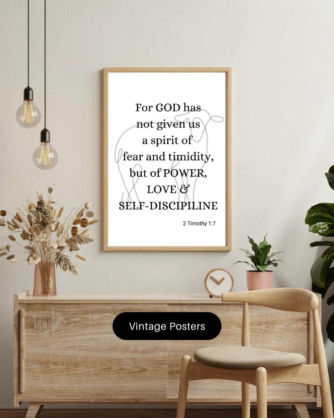 Religious Digital Wall Art Minimalist Art Faith Based Christian Bible ...