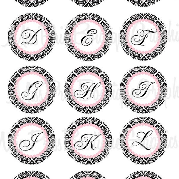Damask Alphabet - Etsy