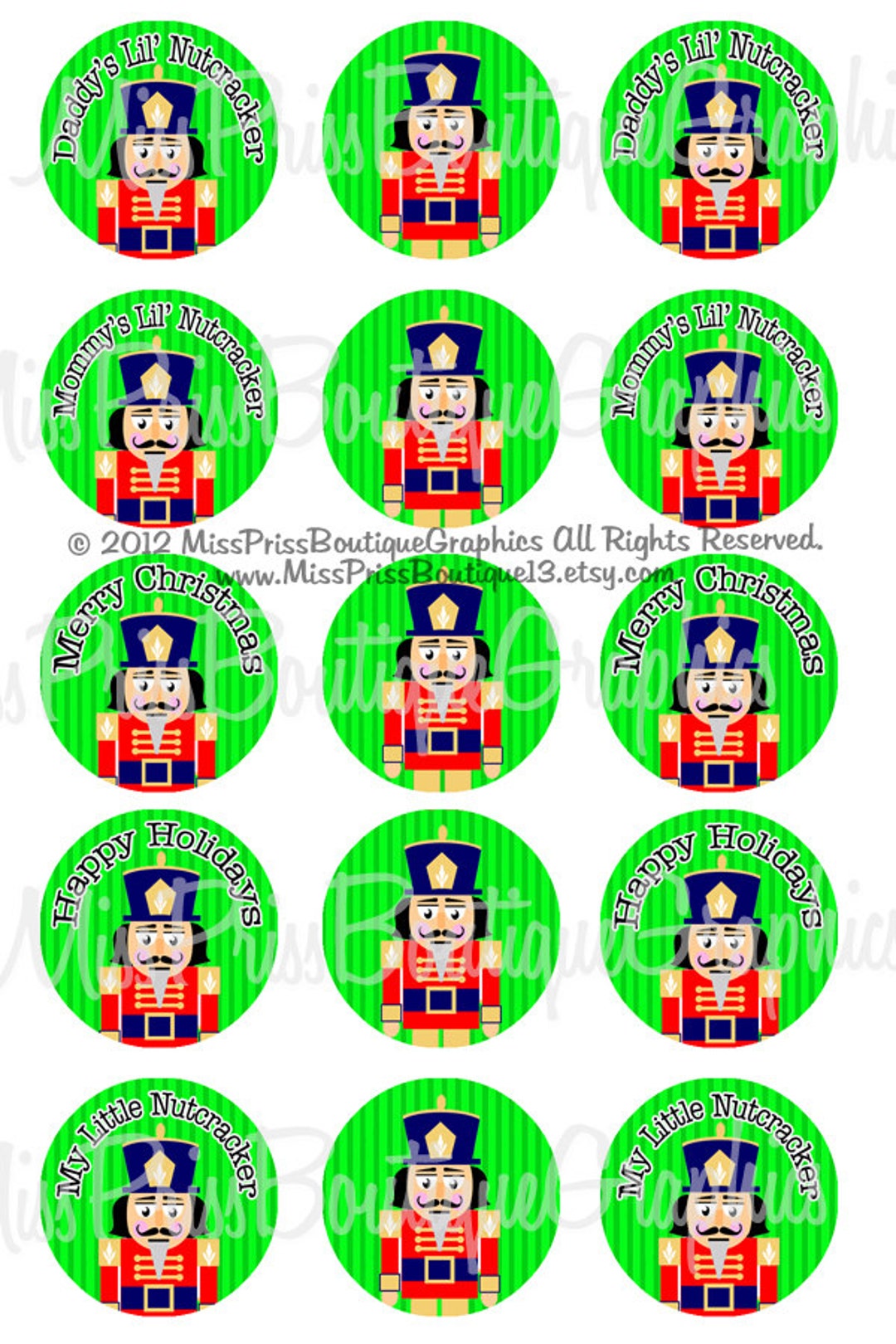 4x6 - STRIPED NUTCRACKER SAYINGS - Instant Download - Mommys Nutcracker ...