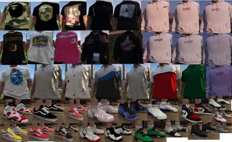 Fivem Mega Clothes Pack for Your Server High Quality - Etsy Hong Kong