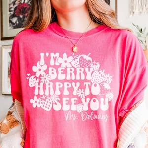 Custom Teacher Shirt, Personalized Teacher, Comfort Colors, Back to ...