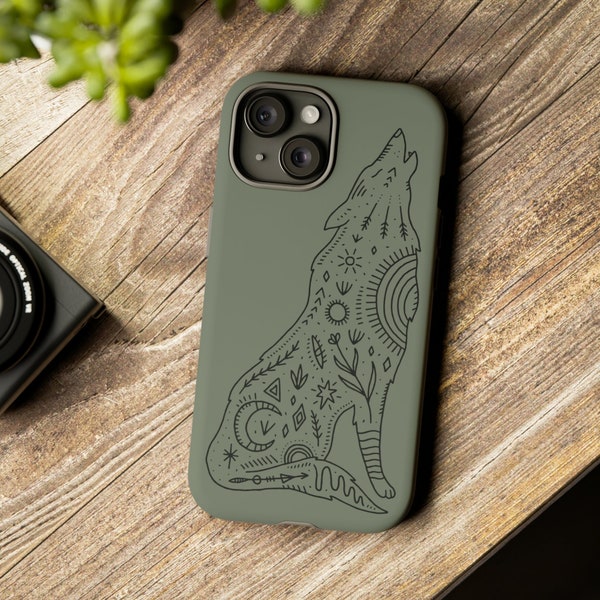 Wolf Phone Case - Etsy