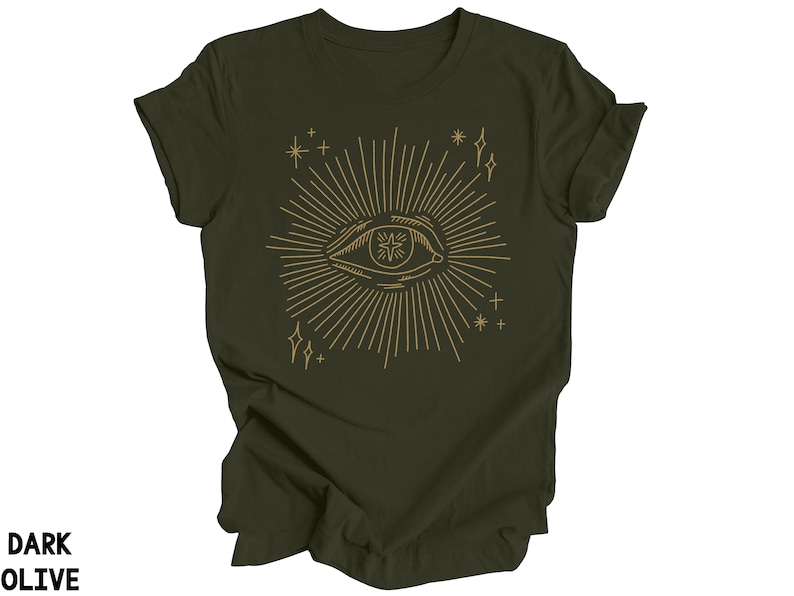 Evil Eye Shirt Esoteric Dark Boho Gothic Graphic Tee Modern Clothing ...