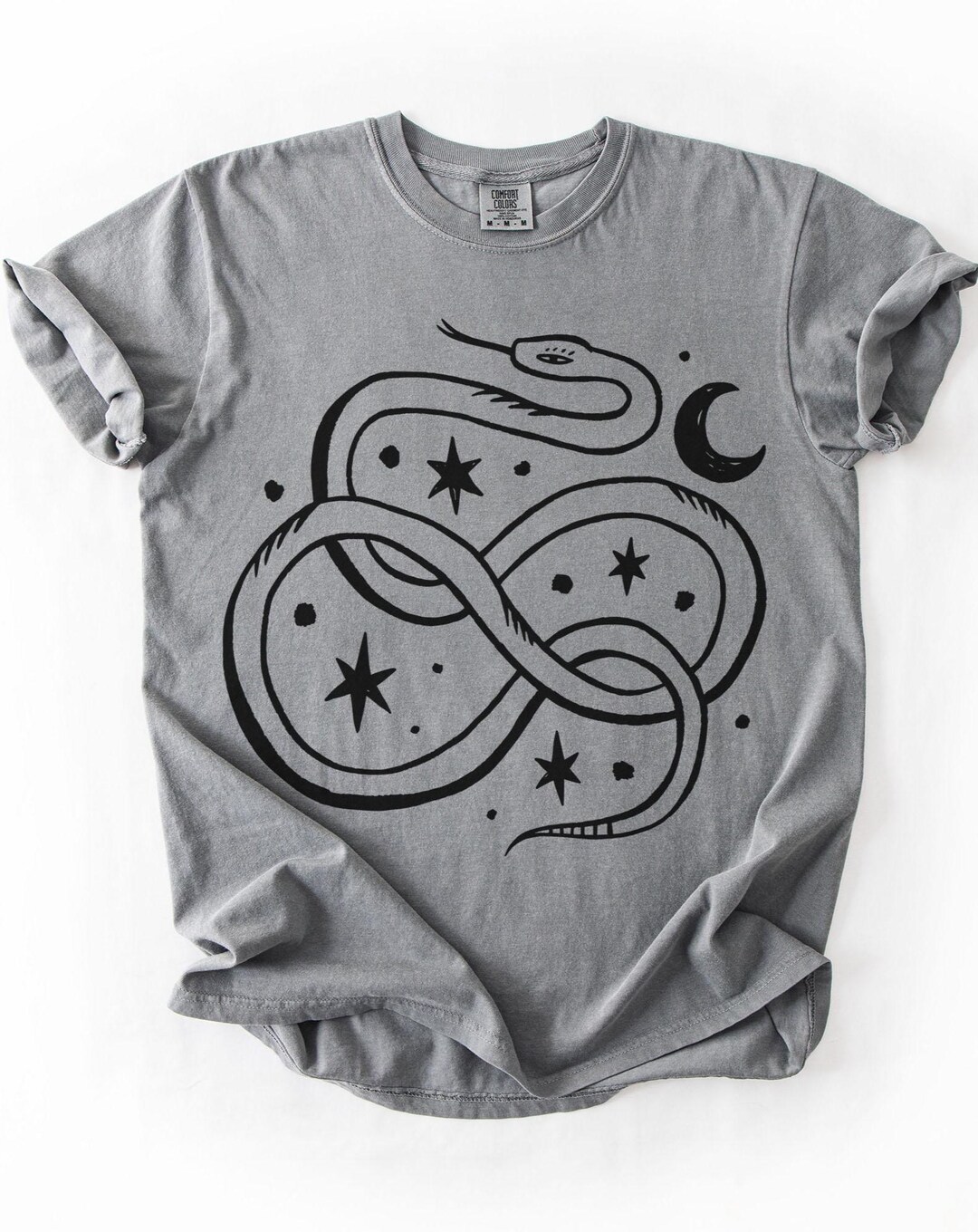 Snake Shirt, Celestial Snake Tshirt, Snake Graphic Tee, Halloween ...