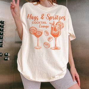 Spritz Shirt, Hugs and Spritzes, Cocktail Tshirt, Aperol Spritz Tee ...