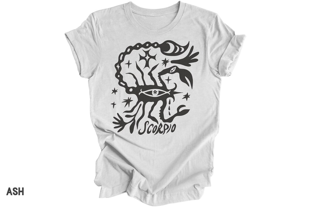 Scorpio Graphic Tee, Astrology Tshirt, Scorpio Zodiac Sign, Trendy ...