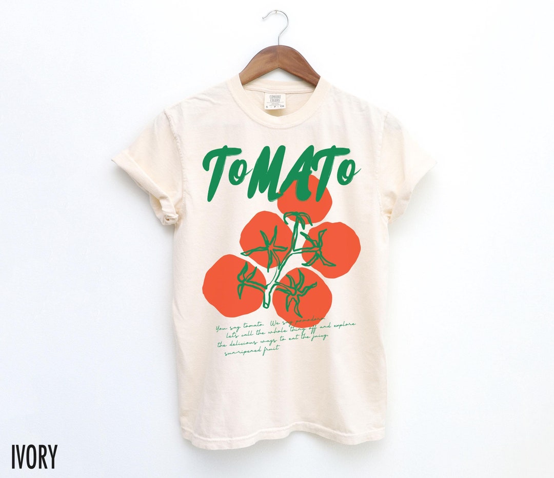Tomato Shirt, Tomato Girl Summer, Garden Shirt, Farmers Market Tshirt ...