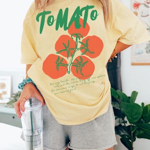 Tomato Shirt, Tomato Girl Summer, Garden Shirt, Farmers Market Tshirt ...