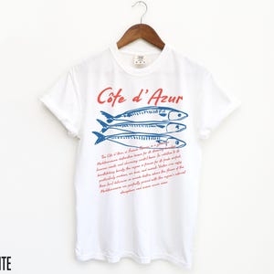 French Riviera Shirt, Côte D'azur, Sardines Tshirt, Seafood T Shirt ...