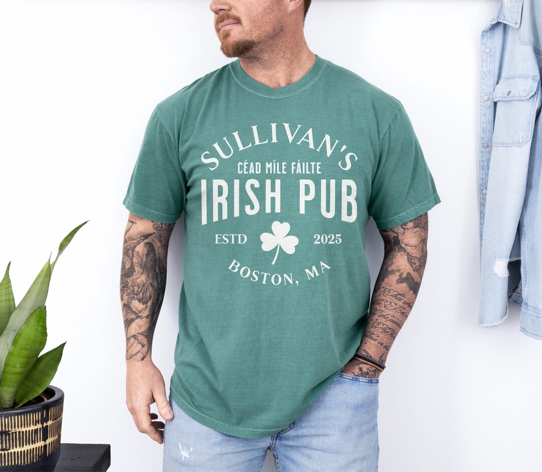Irish Shirt, Custom Name, St Patricks Day Shirt, Irish Pub Tshirt ...