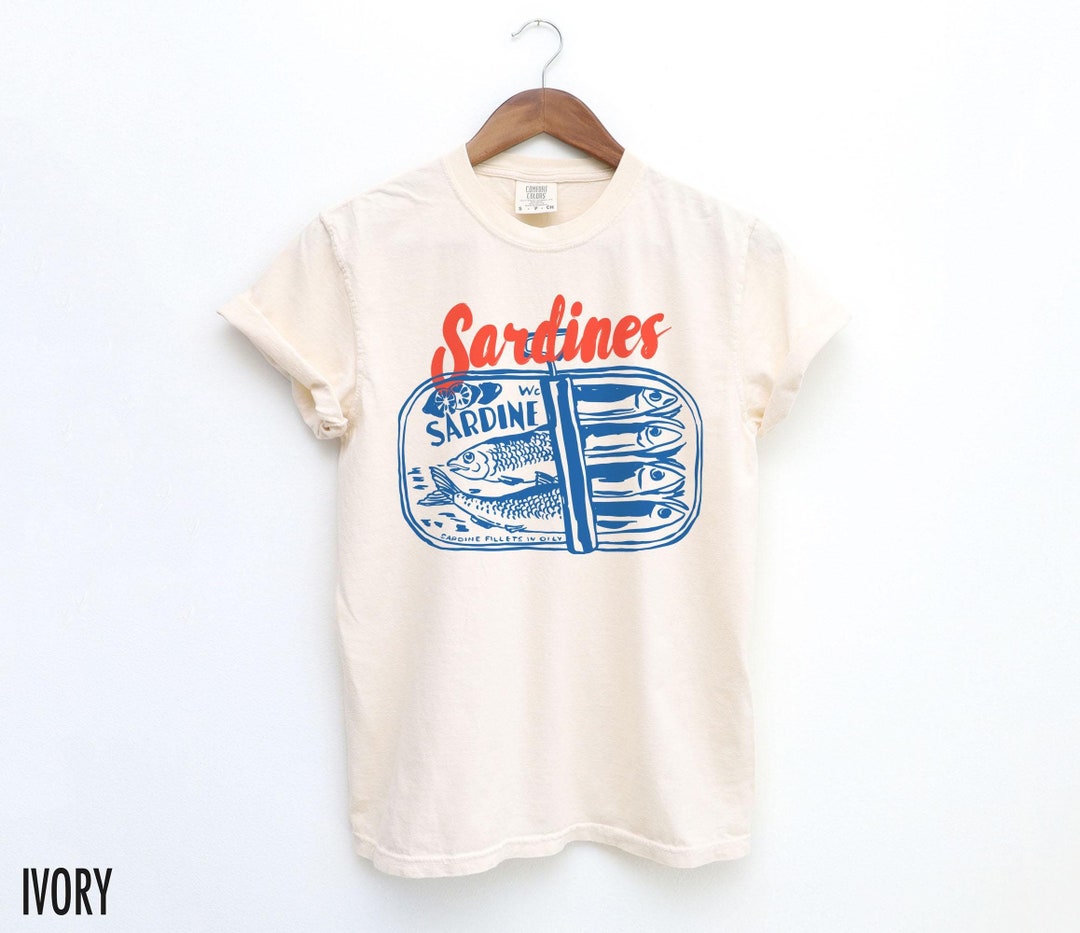 Sardines Shirt, Tinned Fish Shirt, Sardines Tshirt, Vintage Sardine ...