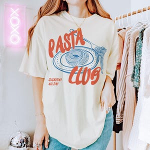 Pasta Shirt, Food Tshirt, Pasta Club Tee, Foodie Shirt, Pasta Lover ...