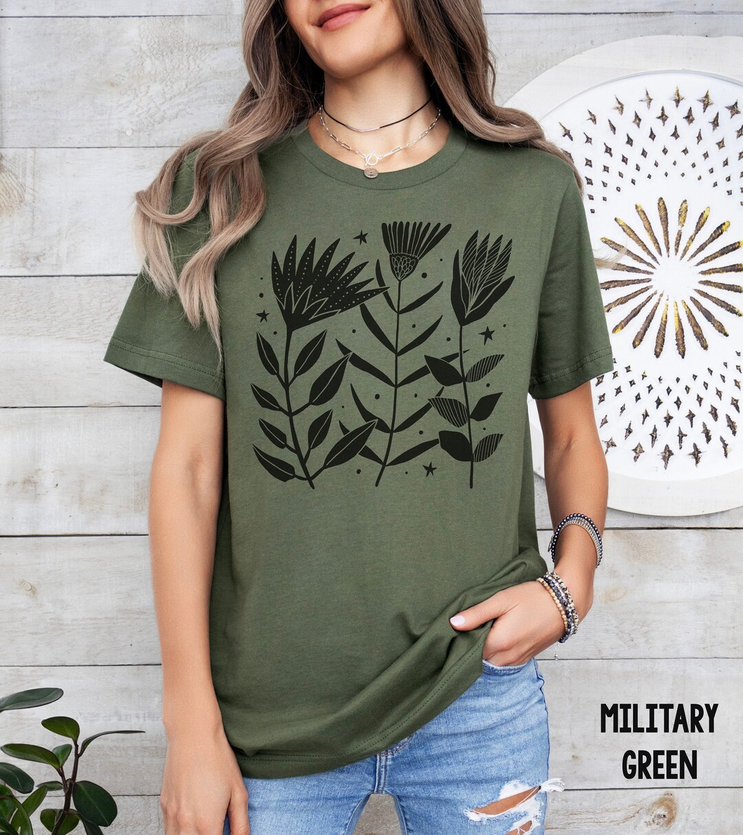 Wildflowers Shirt, Spring Flowers Tshirt, Floral Shirt, Wildflower ...