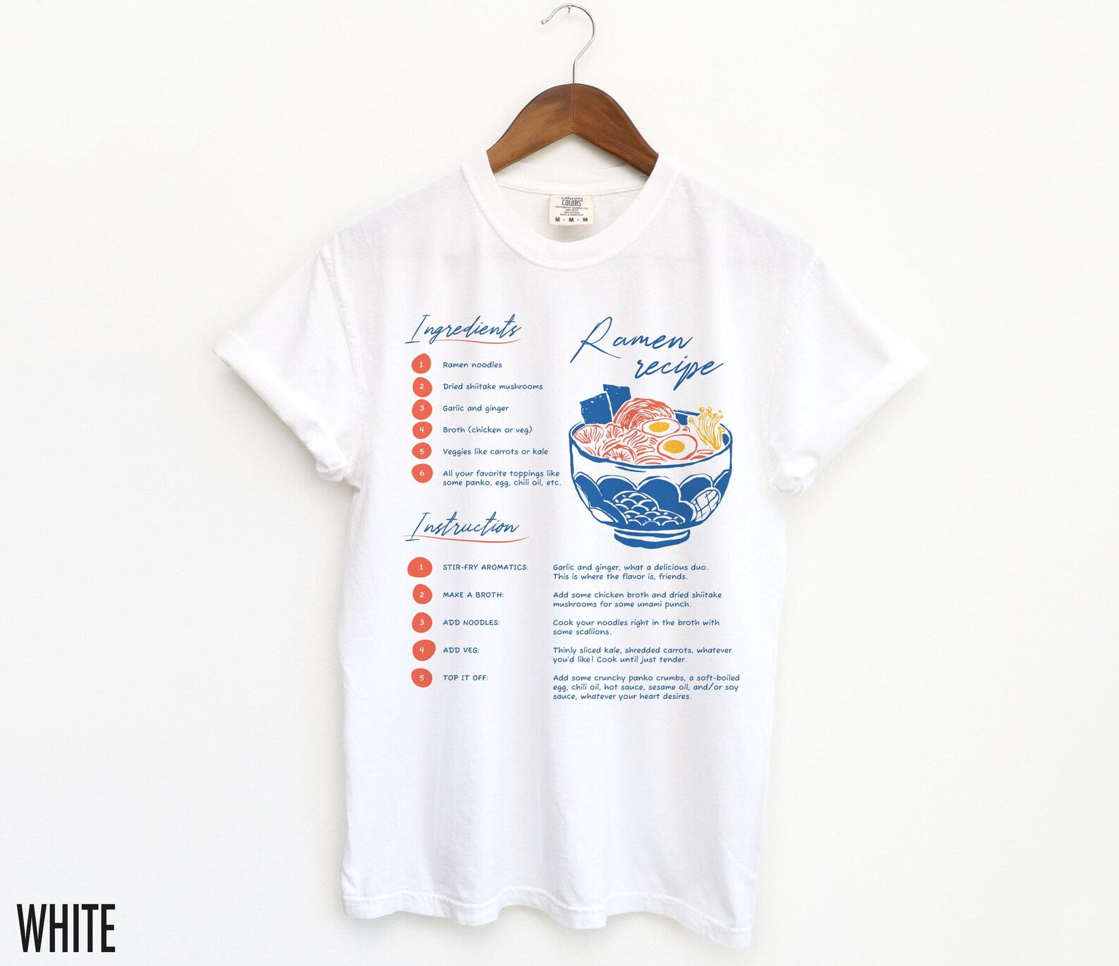 Ramen Shirt, Ramen Recipe, Ramen Lover, Retro Graphic Tee, Foodie Shirt ...