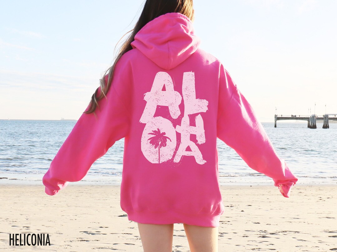 Aloha Sweatshirt, Hawaii Sweatshirt, Beach Hoodie, Retro Summer ...