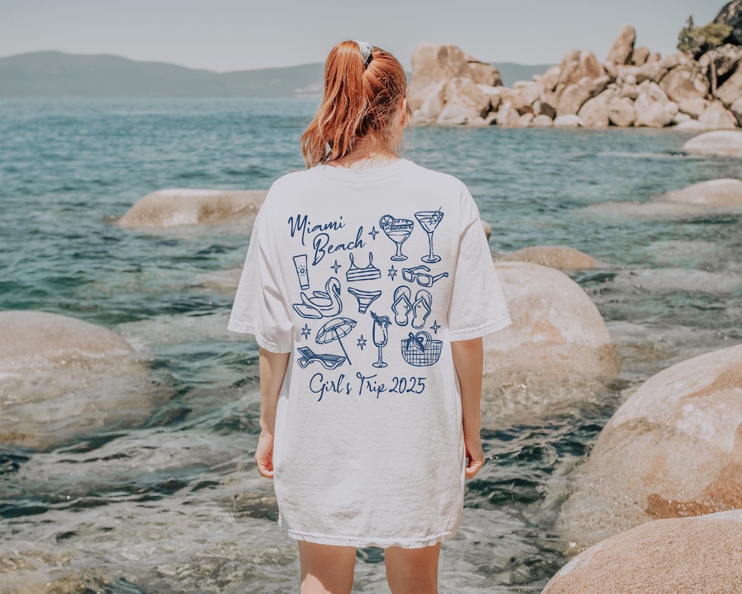 Girls Trip Shirt, Custom Beach Shirts, Girl's Weekend, Beach Trip T ...