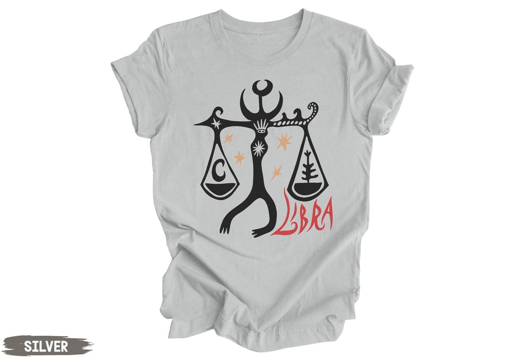 Libra Shirt, Astrology Tshirt, Zodiac Graphic Tee, Astrological Sign ...