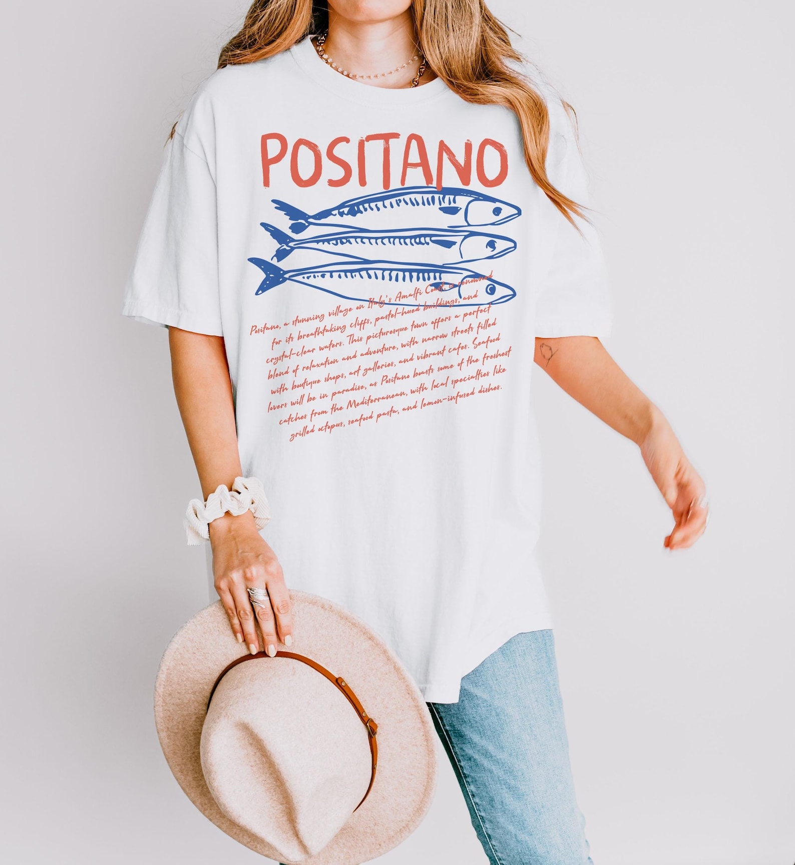 Positano Shirt, Amalfi Coast Shirt, Italy T Shirt, Fish Tshirt ...