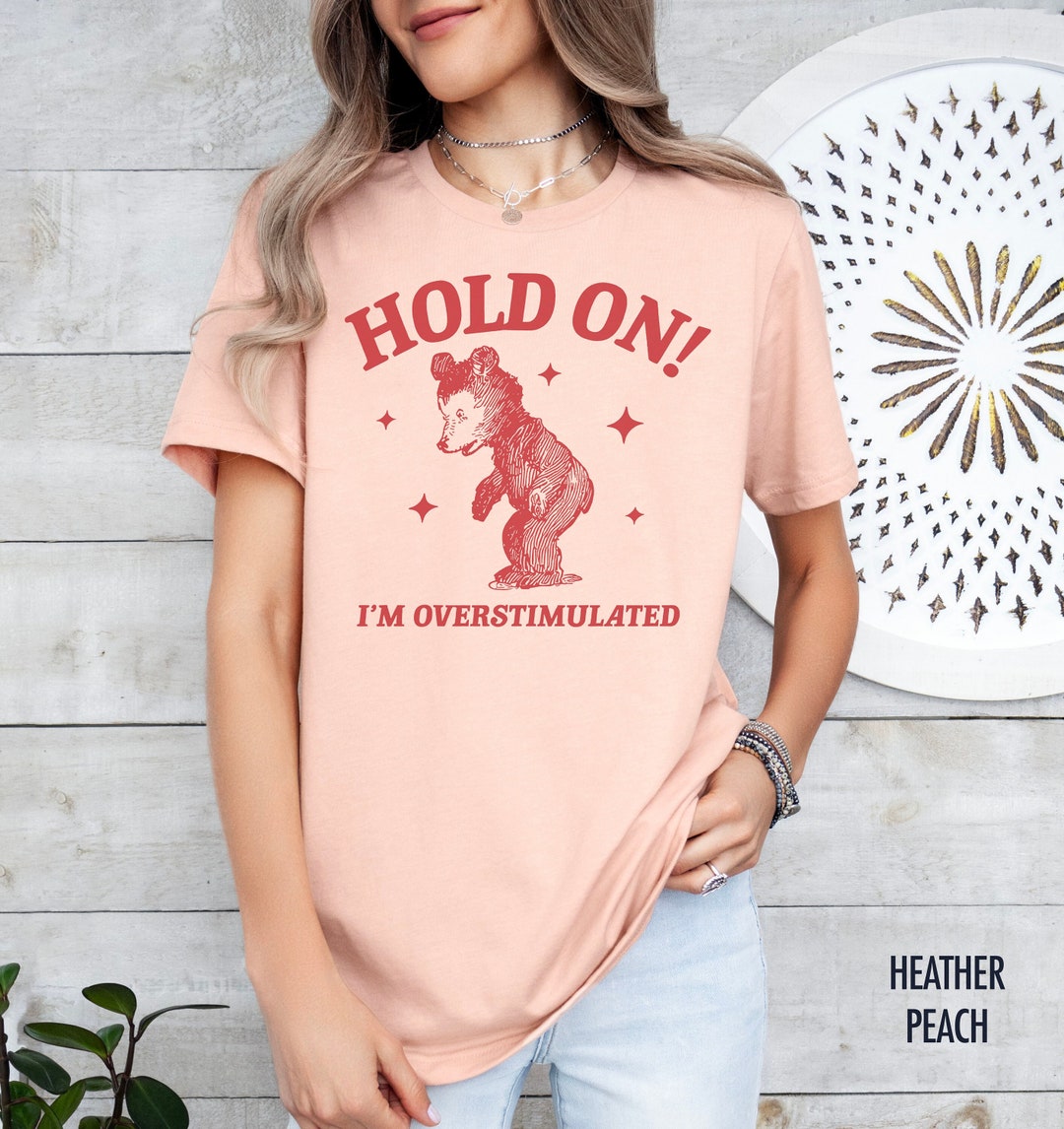 Hold on I'm Overstimulated, Meme Shirt, Funny Meme Shirt, Trendy Meme ...