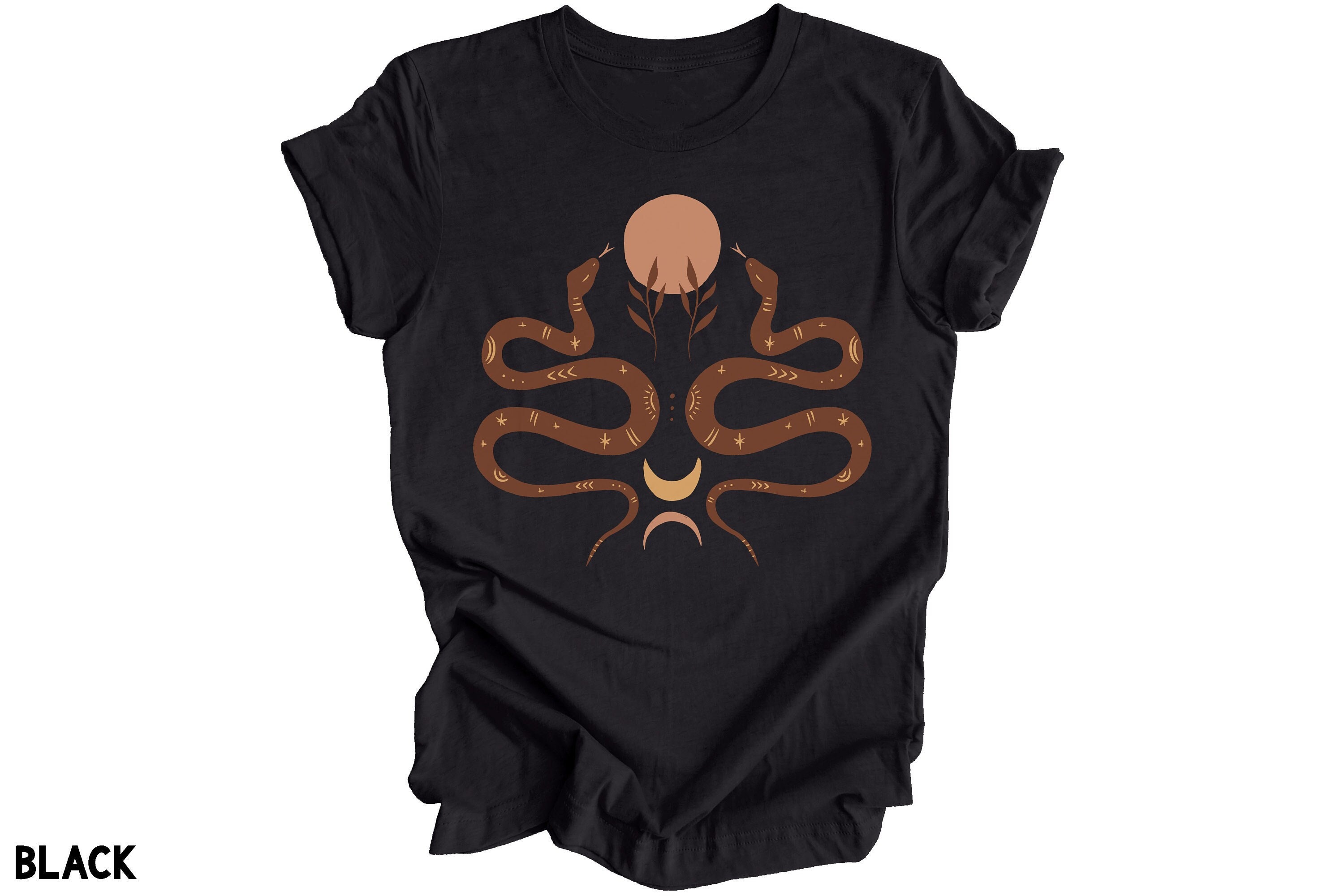 Snake Shirt, Snakes Tshirt, Celestial Snakes T Shirt, Western Shirt ...