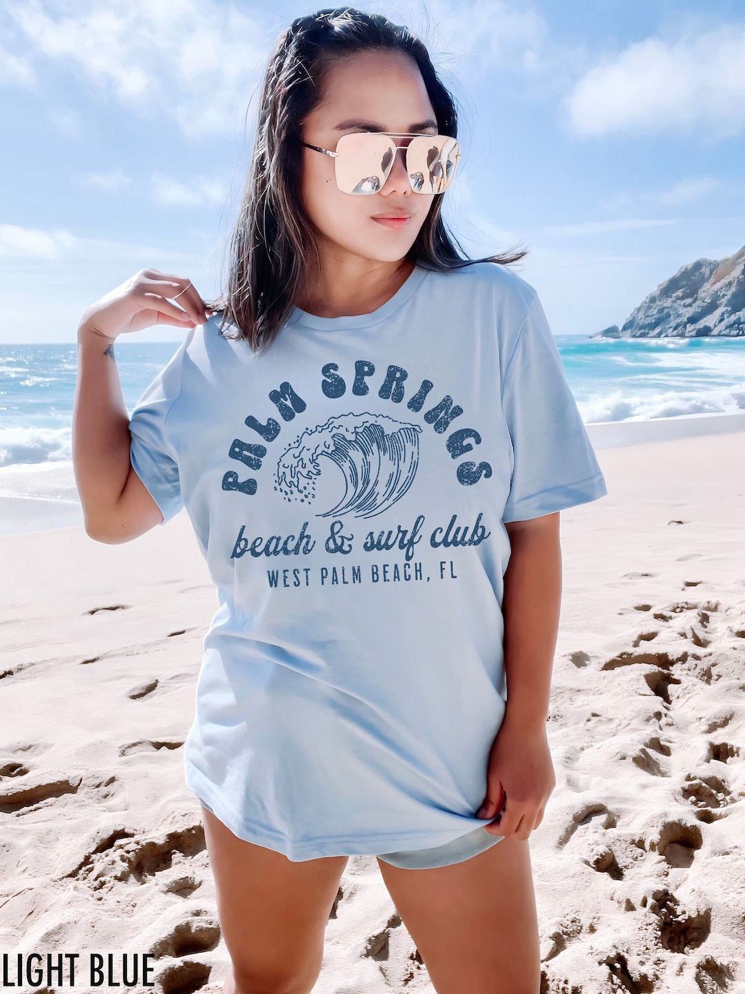 Custom Beach Shirt, Retro Beach Shirt, Summer Shirt, Custom Location ...