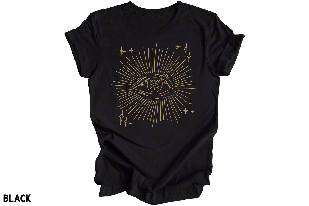 Evil Eye Shirt Esoteric Dark Boho Gothic Graphic Tee Modern Clothing ...