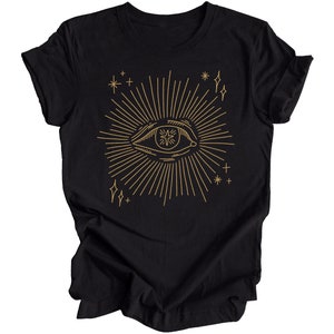 Evil Eye Shirt Esoteric Dark Boho Gothic Graphic Tee Modern Clothing ...