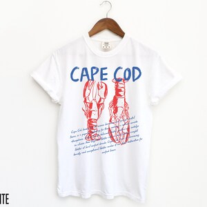 Cape Cod Shirt, Lobster Tshirt, Retro Summer Shirt, Vintage Beach Style ...