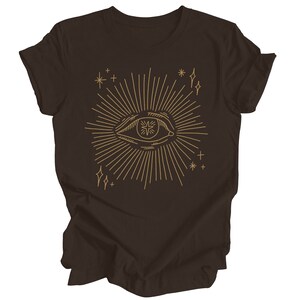 Evil Eye Shirt Esoteric Dark Boho Gothic Graphic Tee Modern Clothing ...