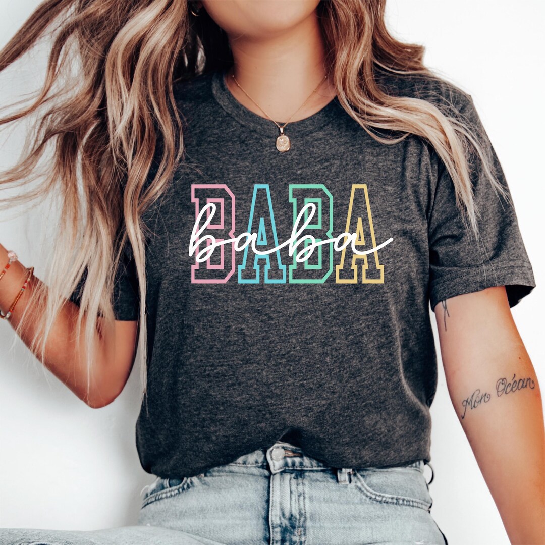 Baba Shirt, Baba T-shirt, Grandma Shirt, Grandma Gift, Baba Gift ...