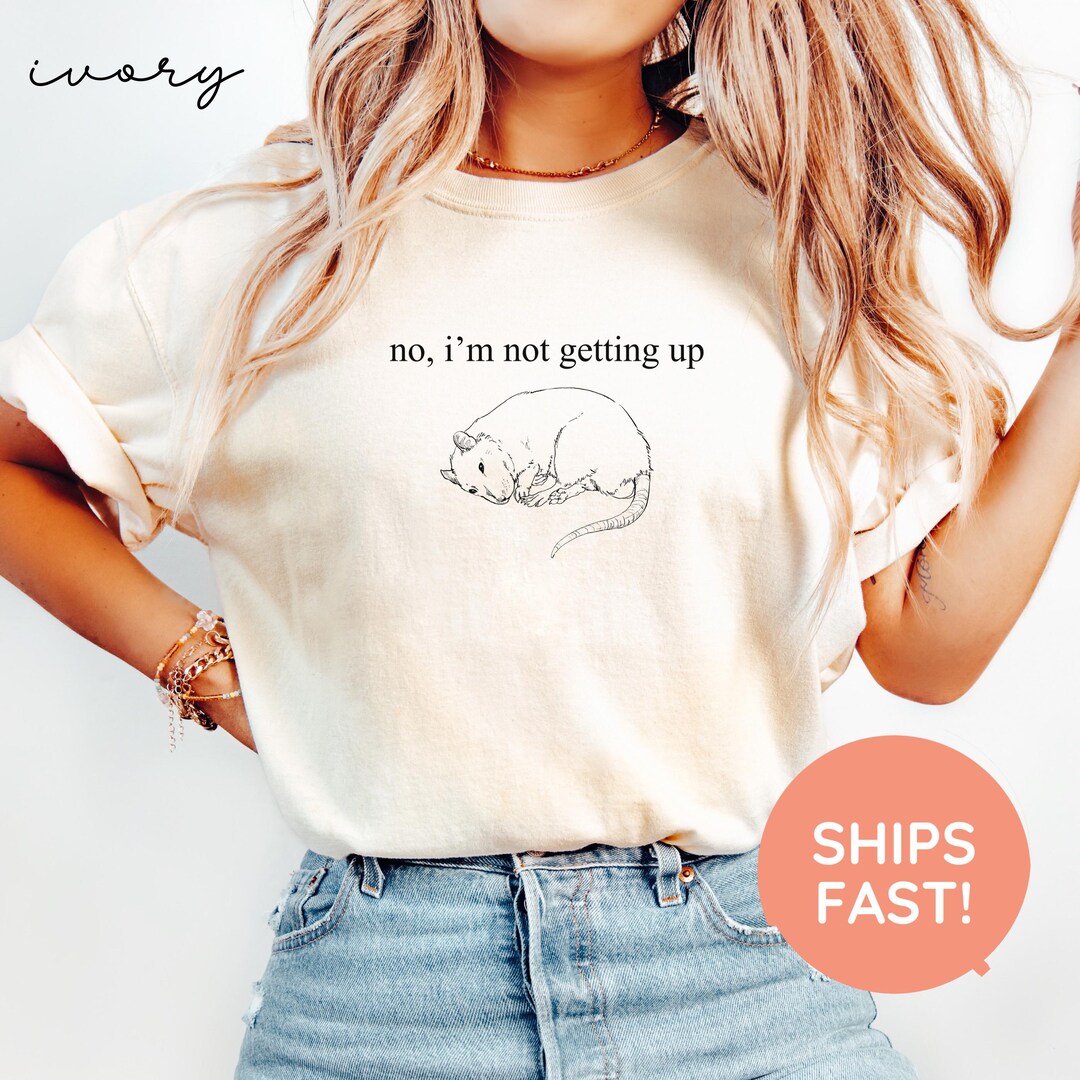 No, I'm Not Getting Up, Funny Humor Tee, Funny Quote Shirt, Sarcasm ...