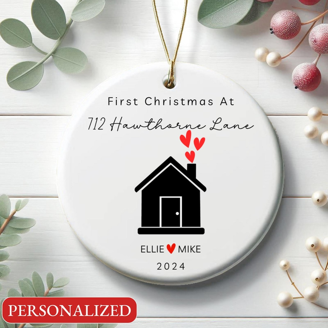 Keepsakeornament, Watercolor New House, First House Gift, New House ...