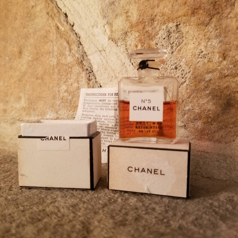 1950s Original Coco Chanel No 5 Perfume Bottle Box Mid Century | Etsy