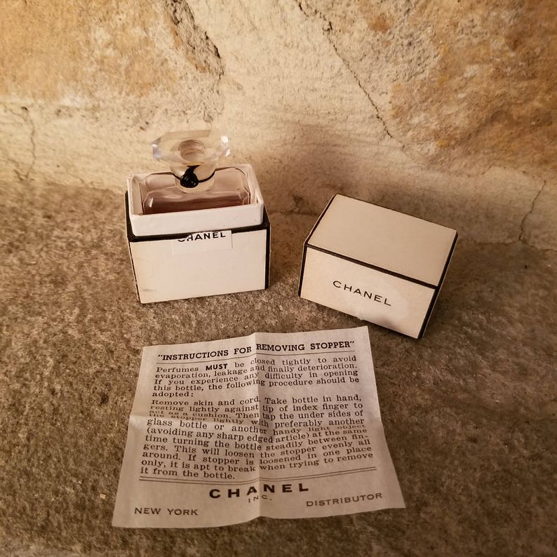 1950s Original Coco Chanel No 5 Perfume Bottle Box Mid Century | Etsy