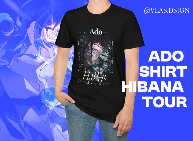 Ado World Tour Hibana, Unisex Tee, Music Fan Apparel, Concert Merch ...
