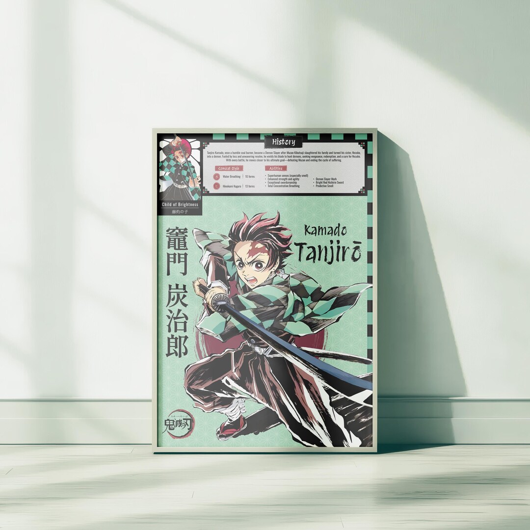 Kamado Tanjiro Poster | Kimetsu No Yaiba | Demon Slayer | Anime Wall ...