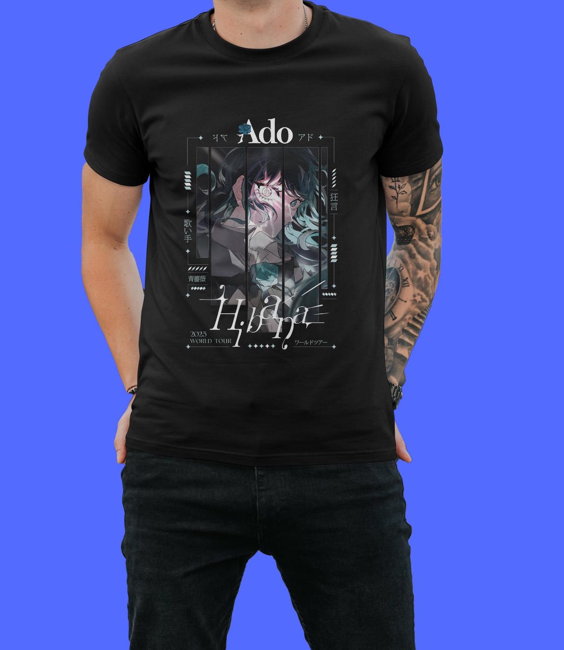 Ado World Tour Hibana, Unisex Tee, Music Fan Apparel, Concert Merch ...