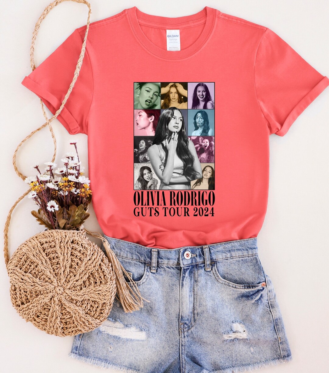 Olivia Rodrigo Guts World Tour Shirt, Guts Tour 2024 Shirt, Concert ...