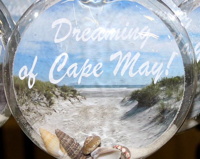 Dreaming of NJ Beach Towns Christmas Ornament With - Etsy