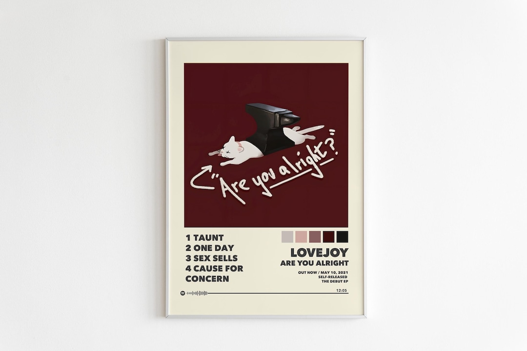 Lovejoy Posters / Are You Alright Poster / Album Cover Poster / Poster ...