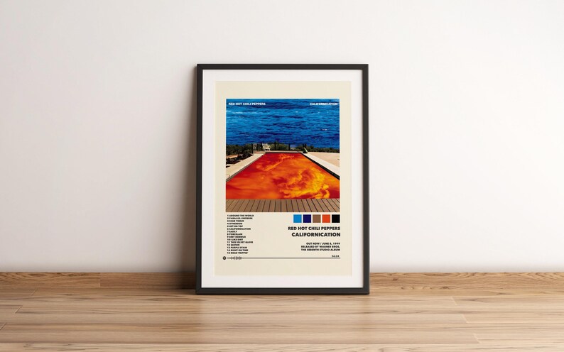 Red Hot Chili Peppers Posters / Californication Poster, Tracklist Album ...