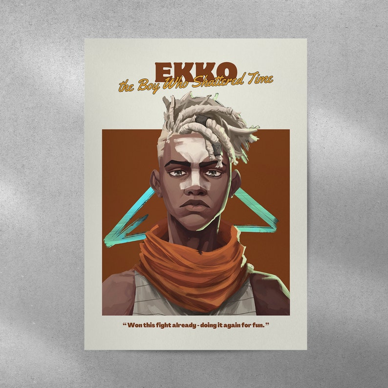 Ekko Poster League of Legends Gaming Room Poster Gaming Wall Poster ...