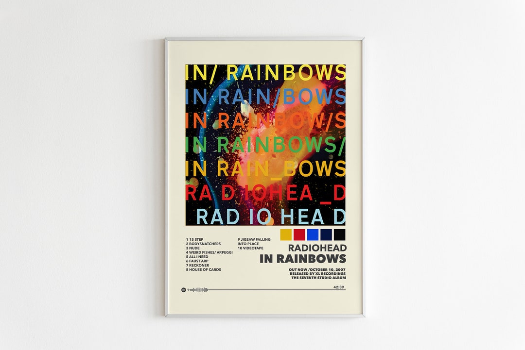 Radiohead Posters / in Rainbows Poster, Album Cover Poster, Print Wall ...