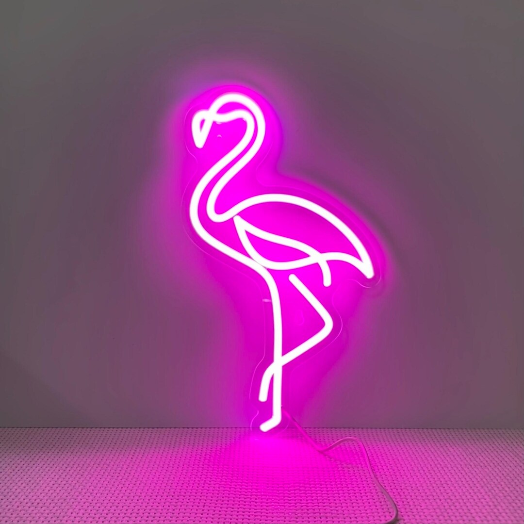 Flamingo Neon Sign, Flamingo Neon Art, Butterfly Led Light Sign, Home ...