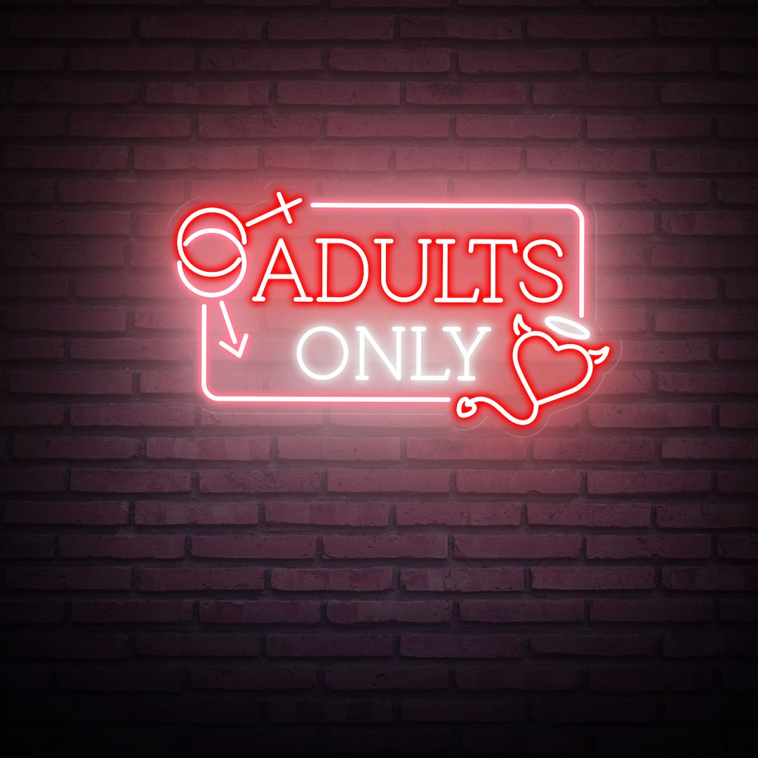 Adults Only Neon Sign, Adults Only Led Light Sign, Custom Neon Signs ...