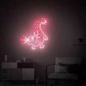 Axolotl Neon Sign, Axolotl Neon Sign Art, Custom Neon Sign, Home ...