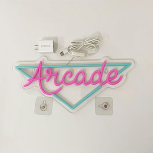 Retro Arcade LED Neon Sign, Game Room Neon Light up Sign, Retro Gaming ...