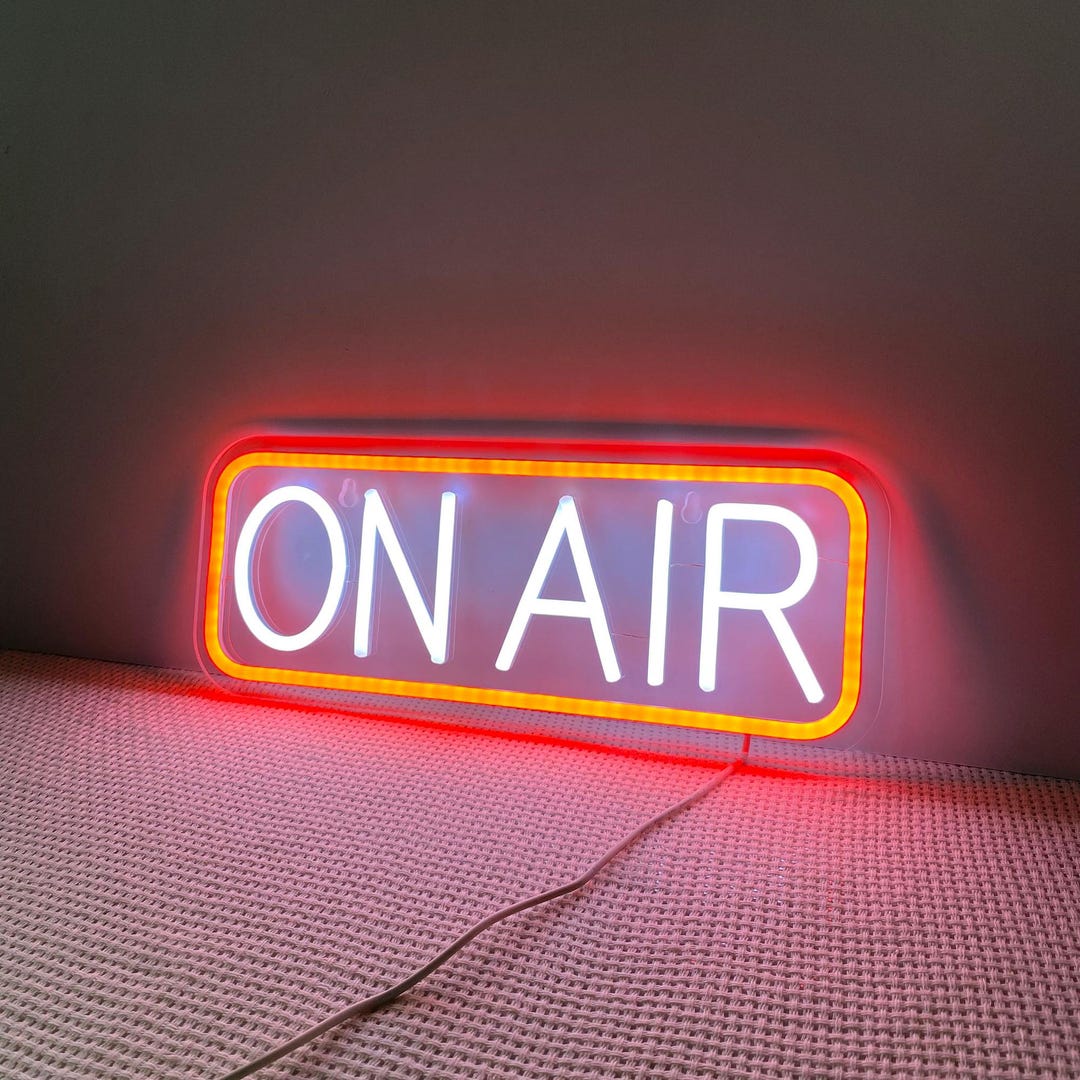 On Air Neon Sign, Recording Studio Playroom Neon Light, Game Room Neon ...